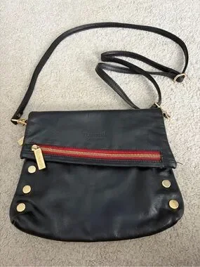 Hammitt | Bags | Hammitt Vip Black Leather Crossbody With Red Zip And ...
